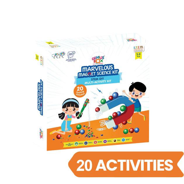 MARVELOUS MAGNET SCIENCE KIT STEM DIY | EDUCATIONAL ACTIVITY KIT | 20 ...